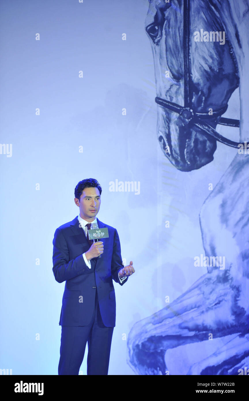 Chinese equestrian star Alex Hua Tian attends a premiere event for the ...