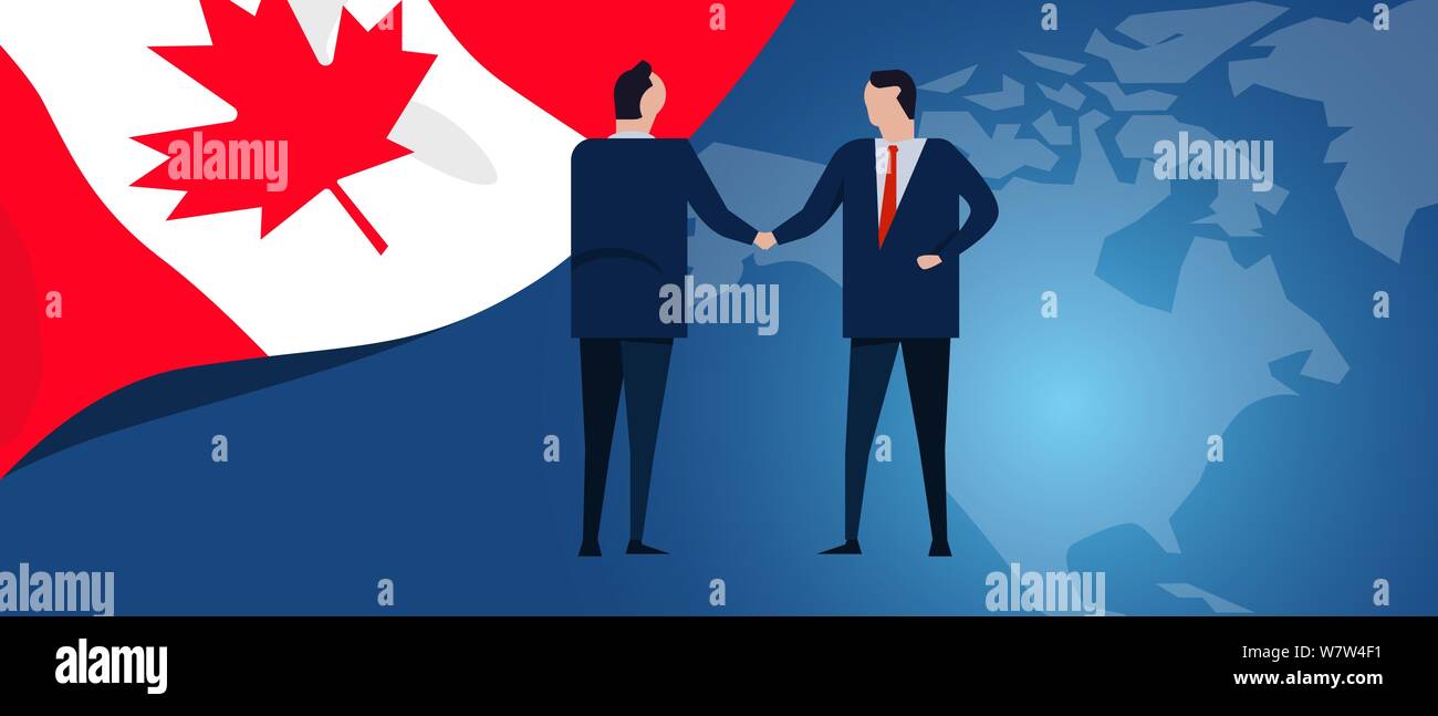 Canada international partnership. Diplomacy negotiation. Business ...