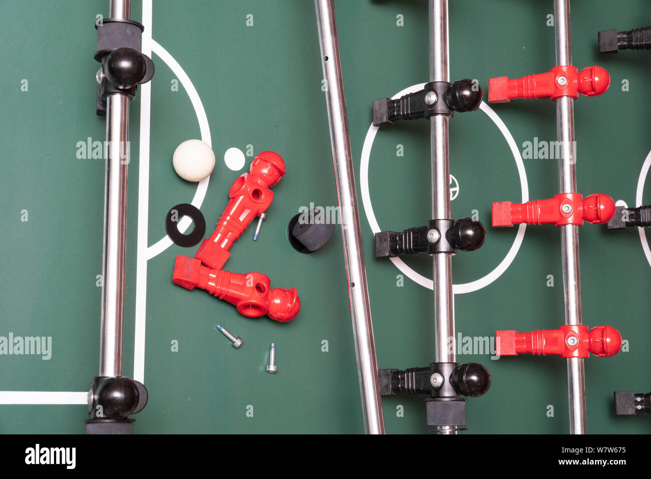 Broken Table Football High Resolution Stock Photography and Images - Alamy