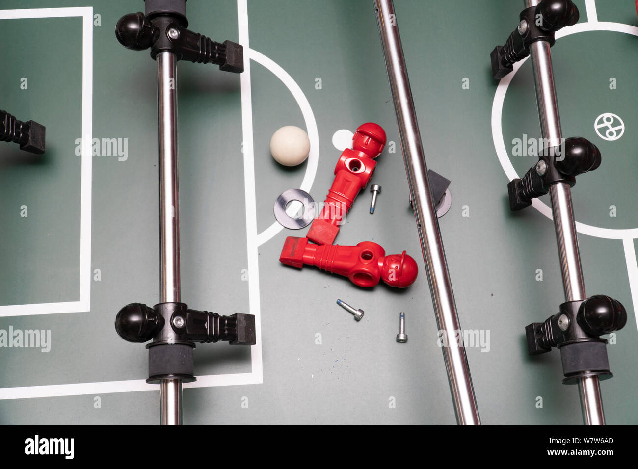 Broken Table Football High Resolution Stock Photography and Images - Alamy