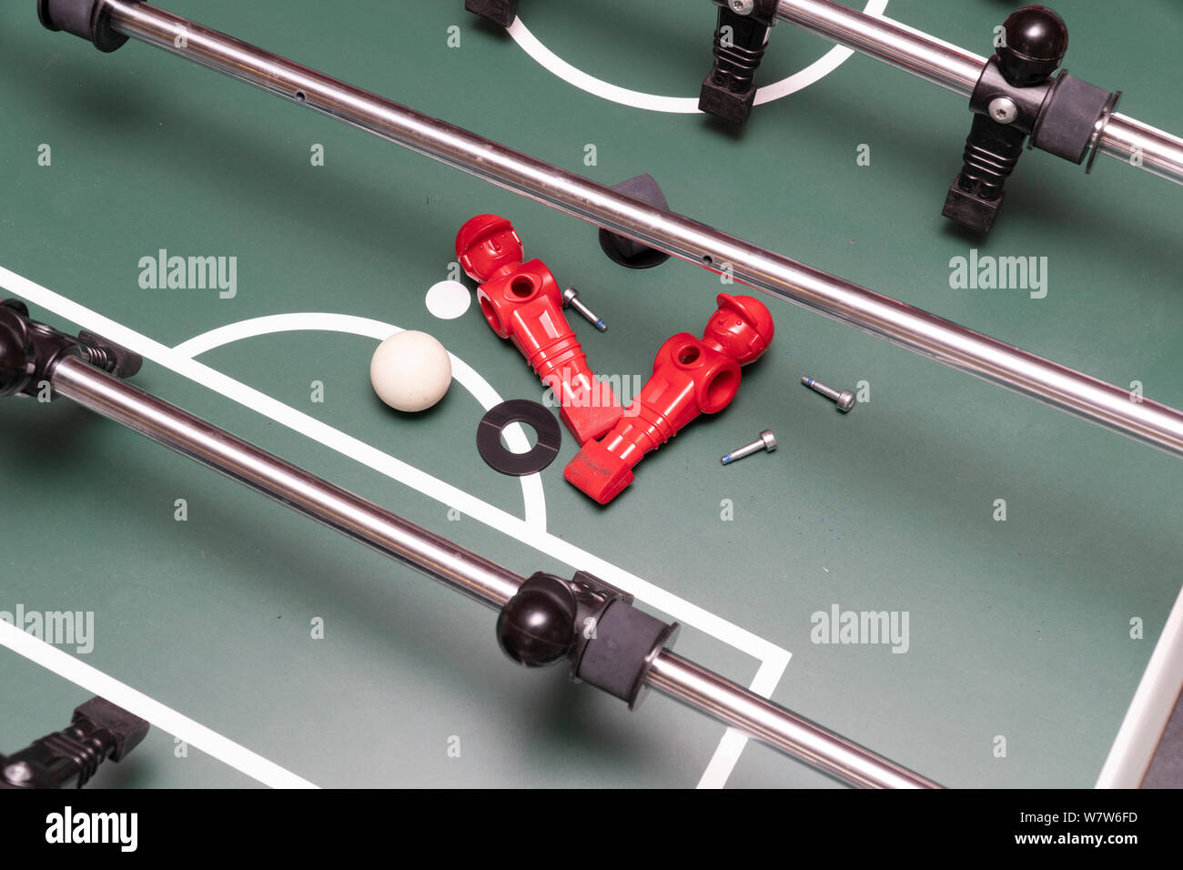 Broken Table Football High Resolution Stock Photography and Images - Alamy