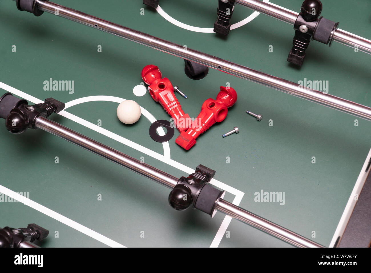 Broken Table Football High Resolution Stock Photography and Images - Alamy