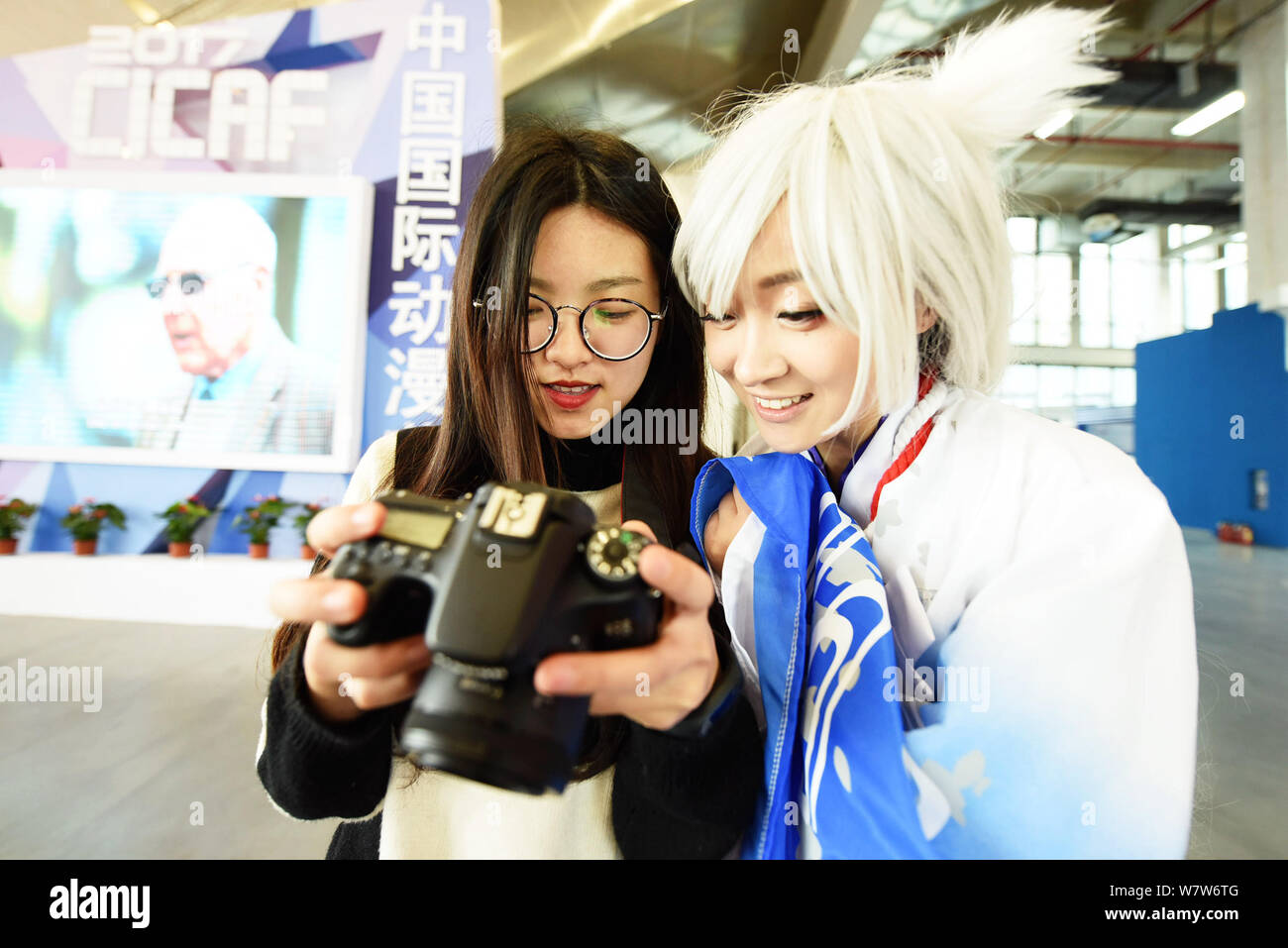 Cosers are pictured at the China International Cartoon and Animation ...