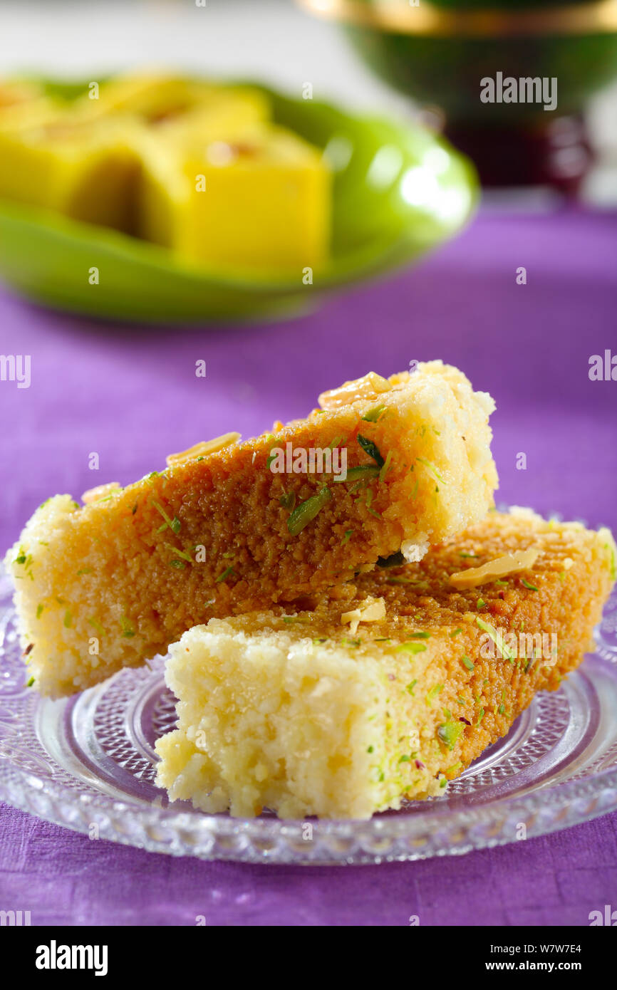 Indian milk cake sweet hi-res stock photography and images - Alamy