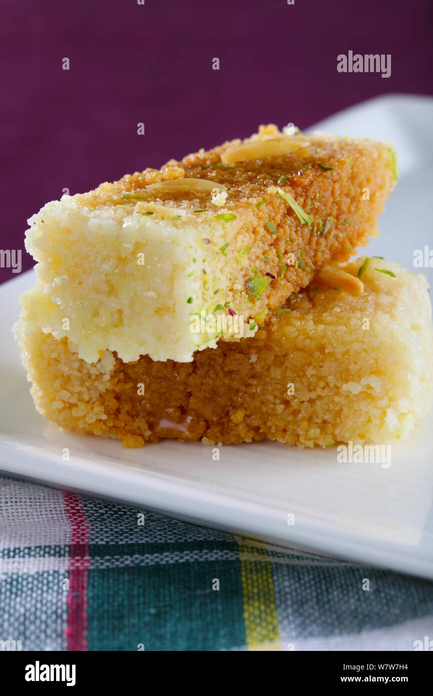 Indian milk cake sweet hi-res stock photography and images - Alamy