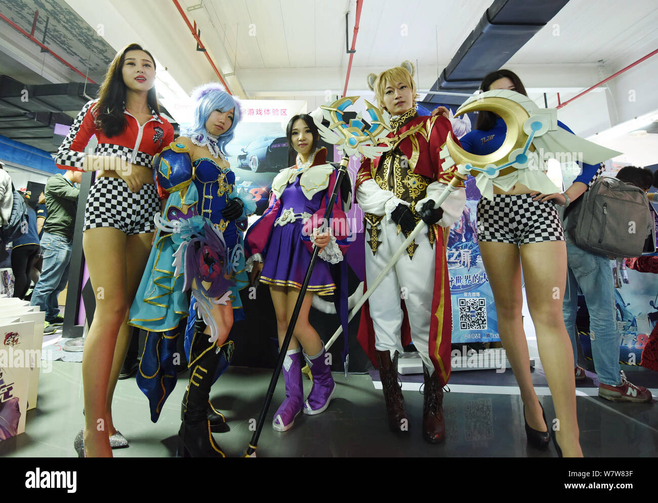 Cosers are pictured at the China International Cartoon and Animation ...