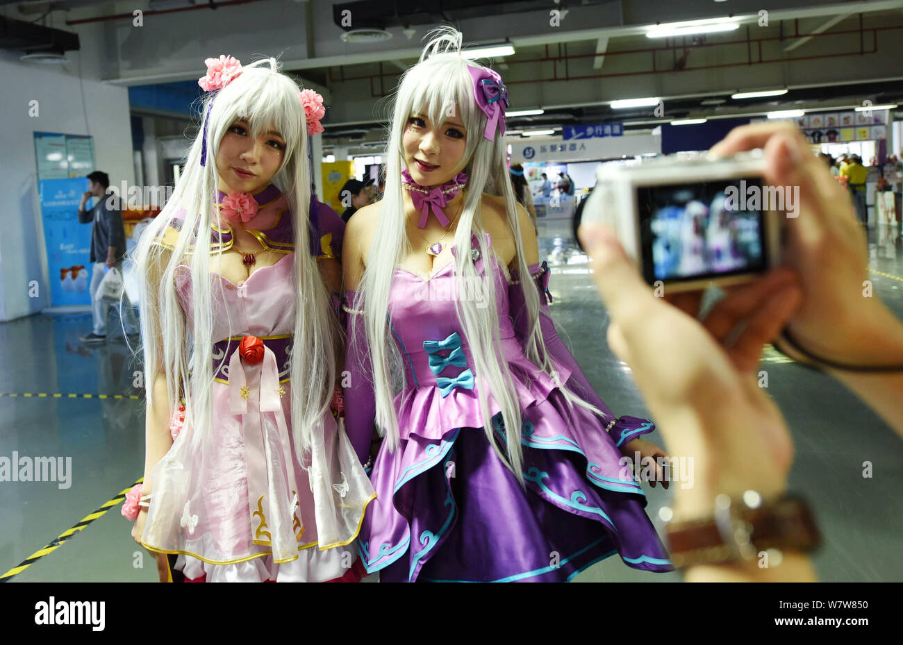 Cosers are pictured at the China International Cartoon and Animation ...
