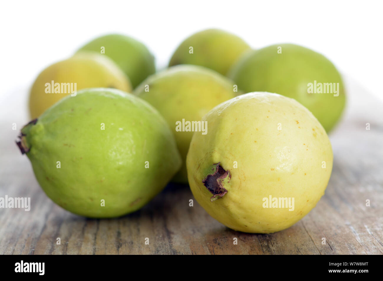 lot of guava on the table at the market Stock Photo - Alamy