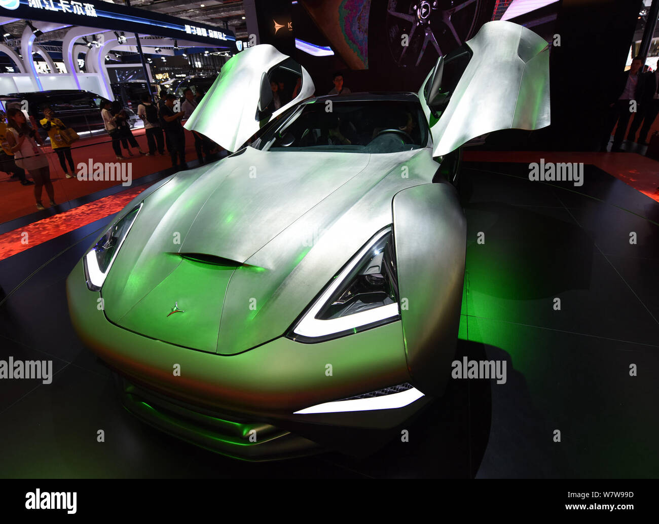 A Vulcano Titanium super sports car of Icona is on display during the ...