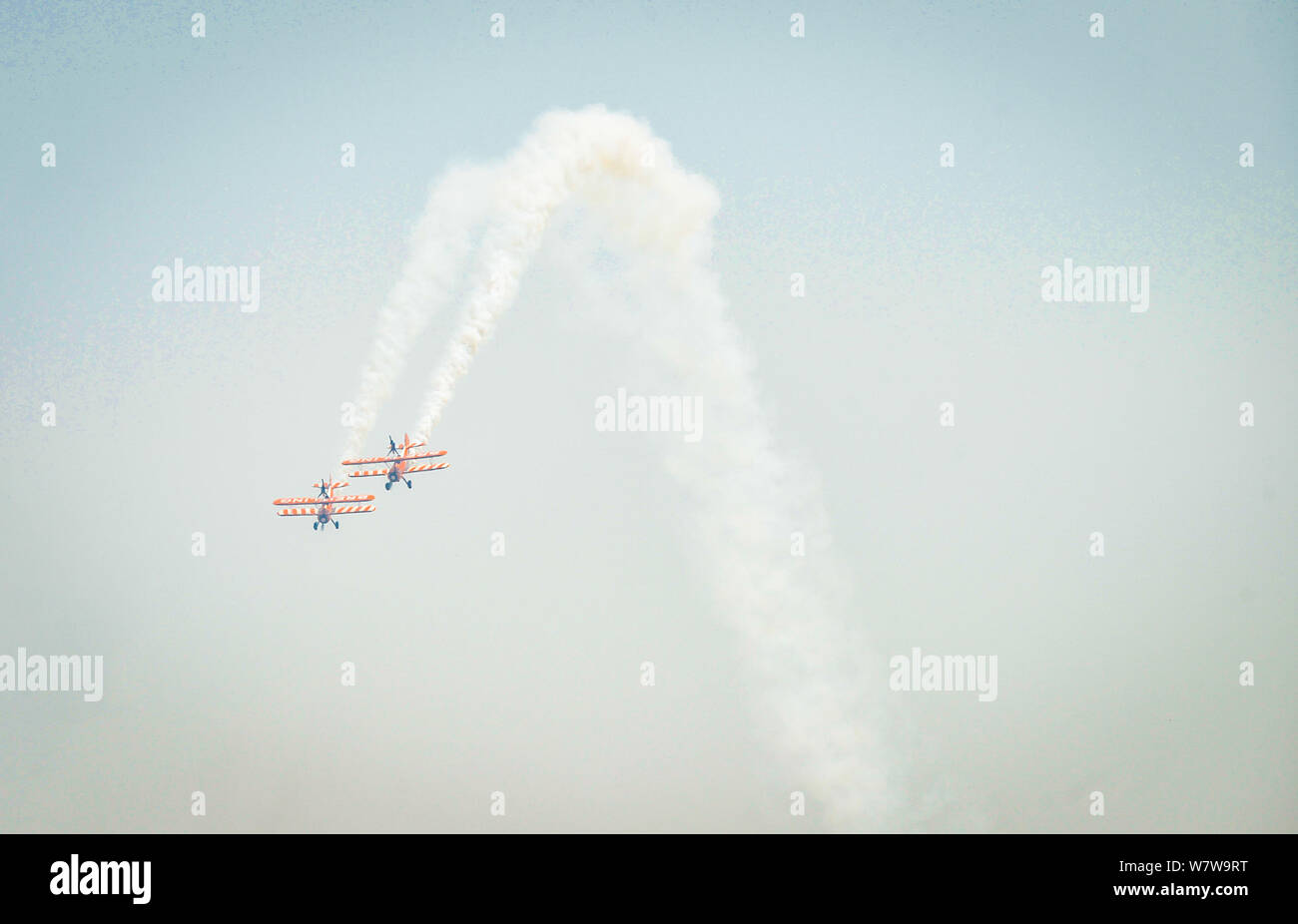 British aerobatics and wingwalking team AeroSuperBatics perform the ...