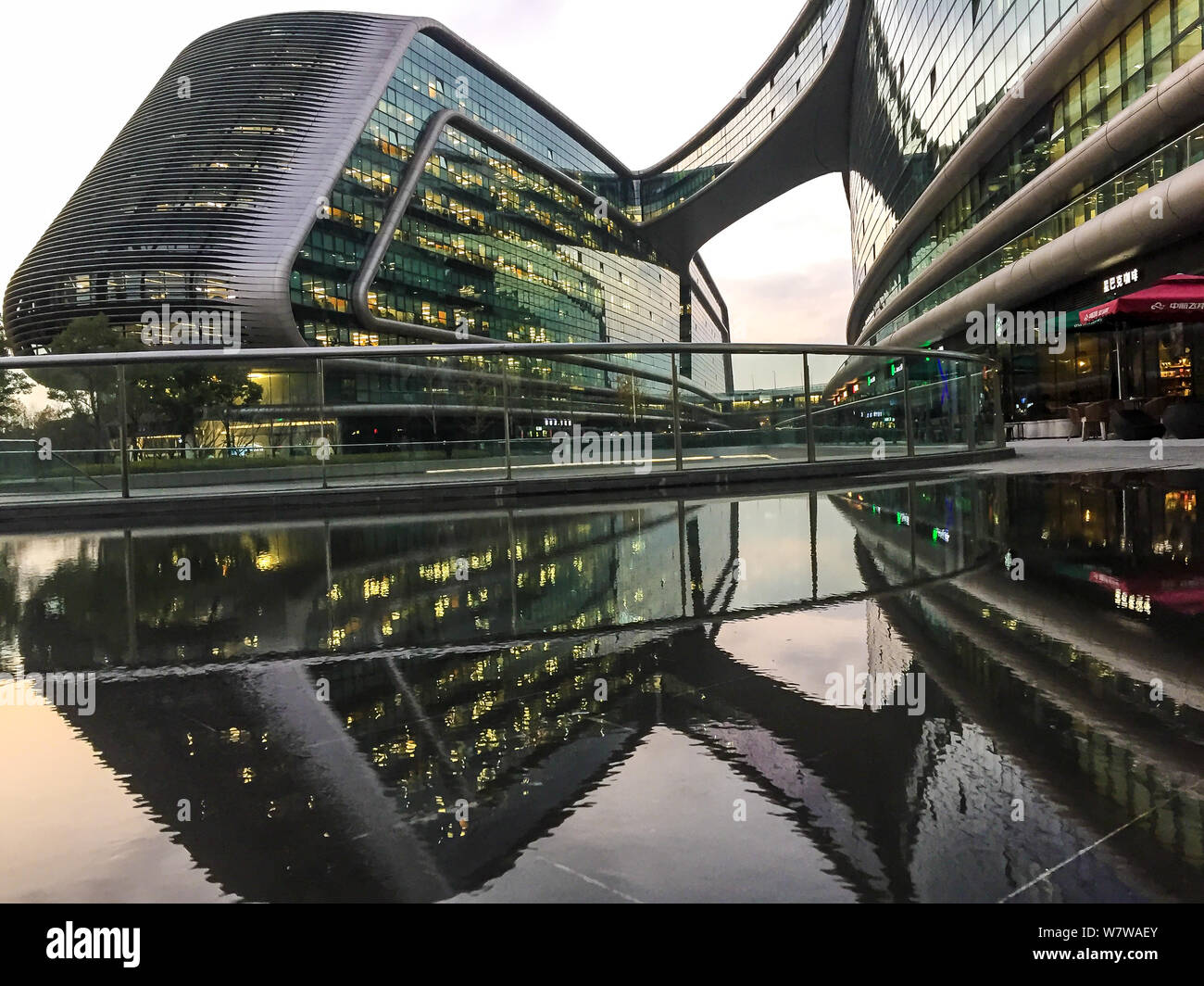 --FILE--View of the Sky Soho designed by Iraqi-British architect Zaha ...