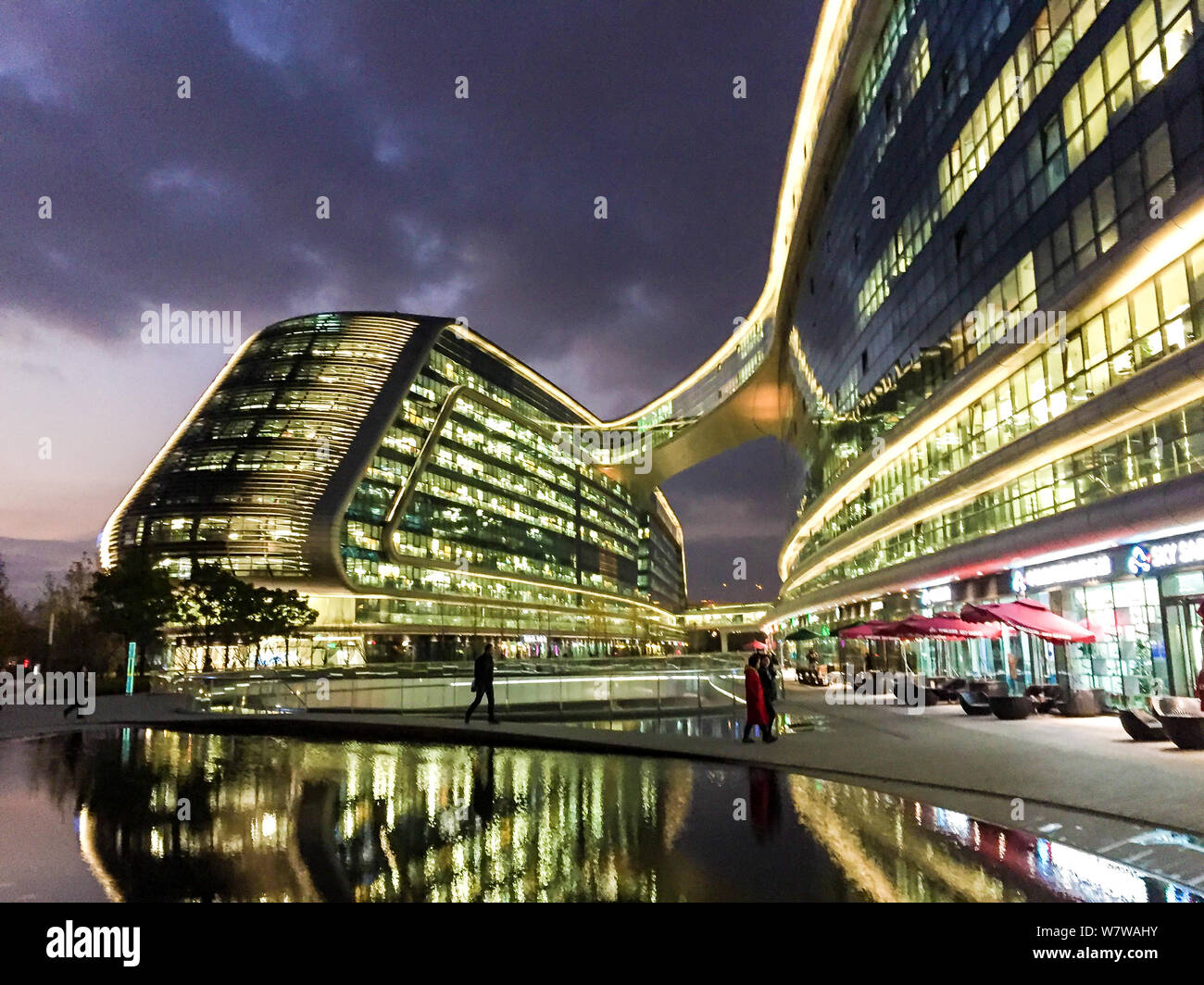 --FILE--View of the Sky Soho designed by Iraqi-British architect Zaha ...