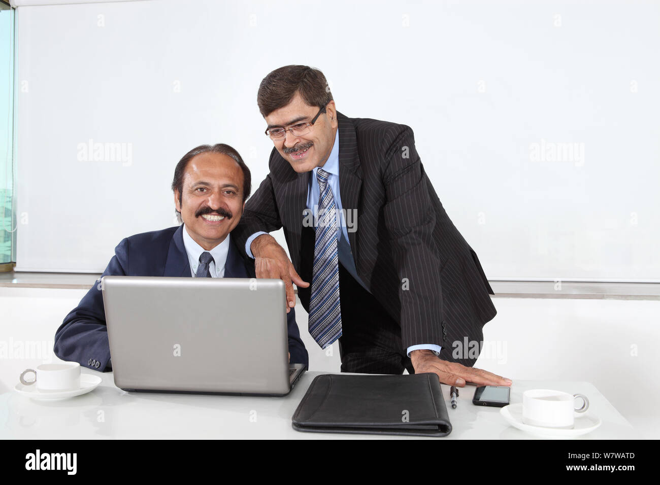 Indian businessman employer office hi-res stock photography and images ...