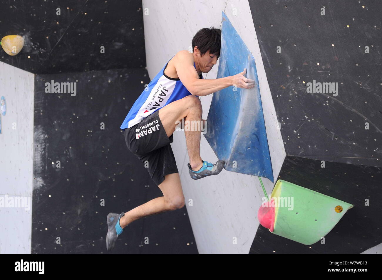 Kokoro Fujii of Japan competes in the IFSC Climbing Worldcup 2017 in ...