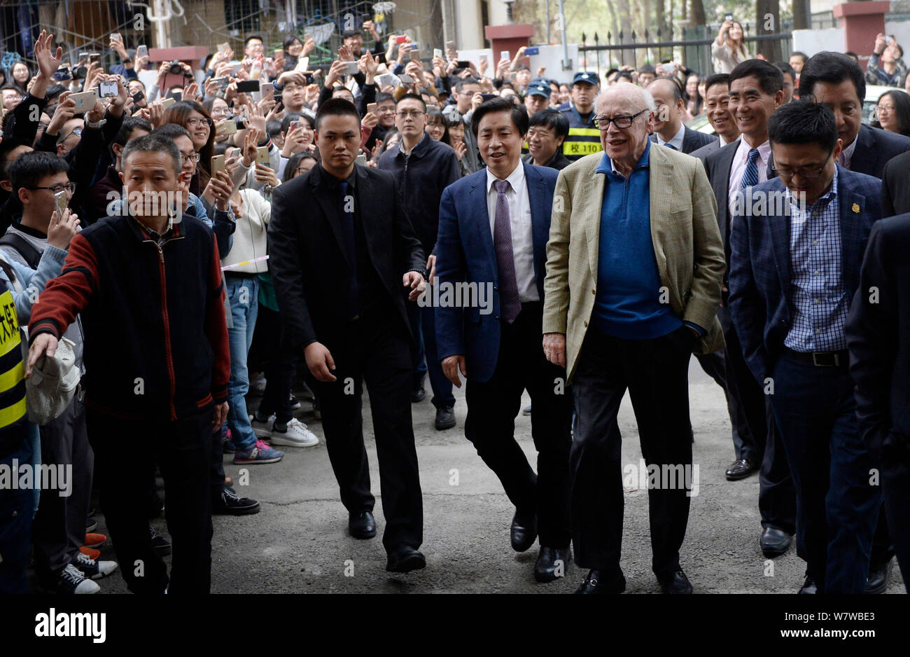 American molecular biologist James Watson, one of the co-discoverers of ...