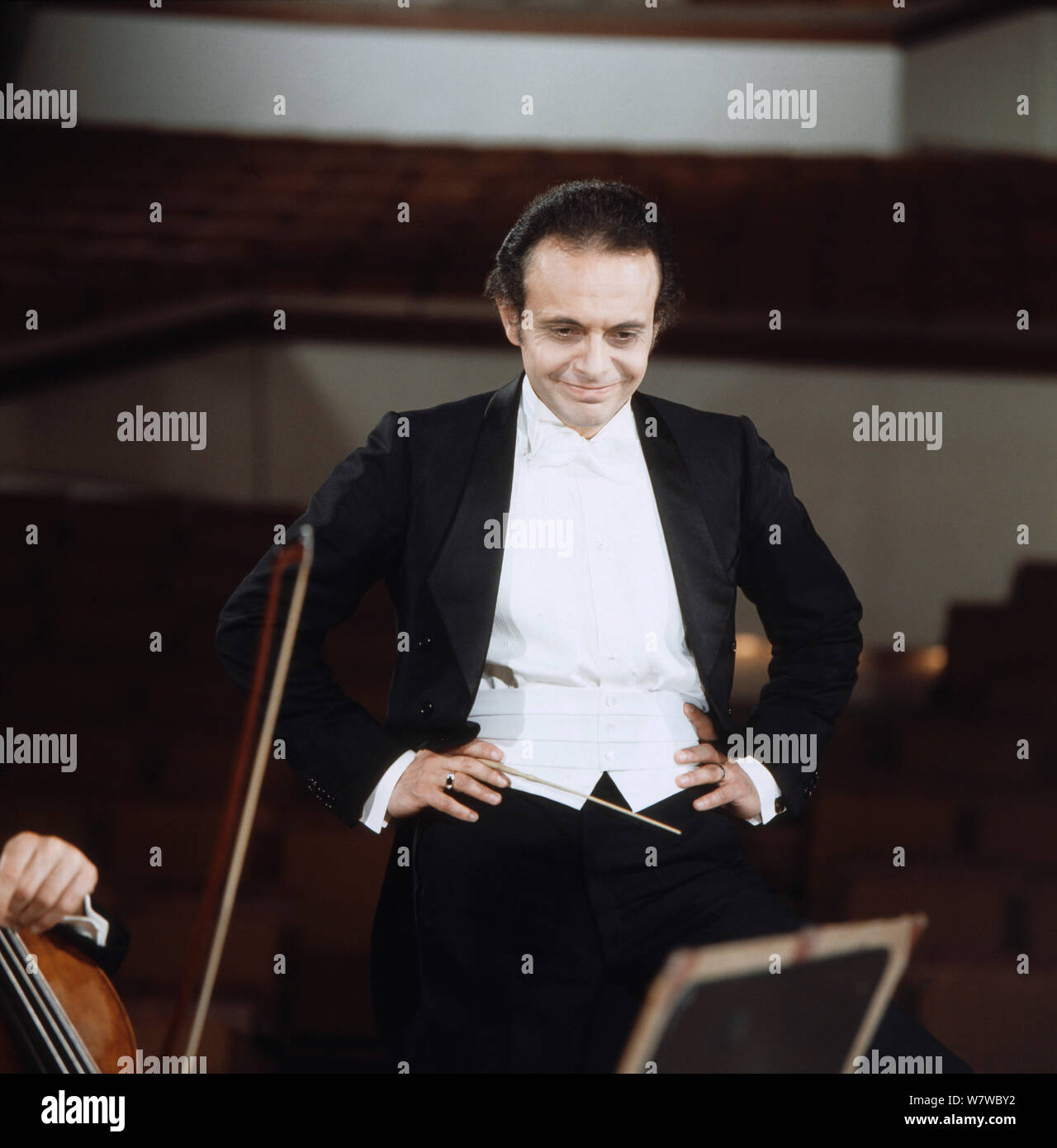 Der Dirigent Loorin Maazel in "Das Sonntagskonzert", ZDF, Deutschland ...