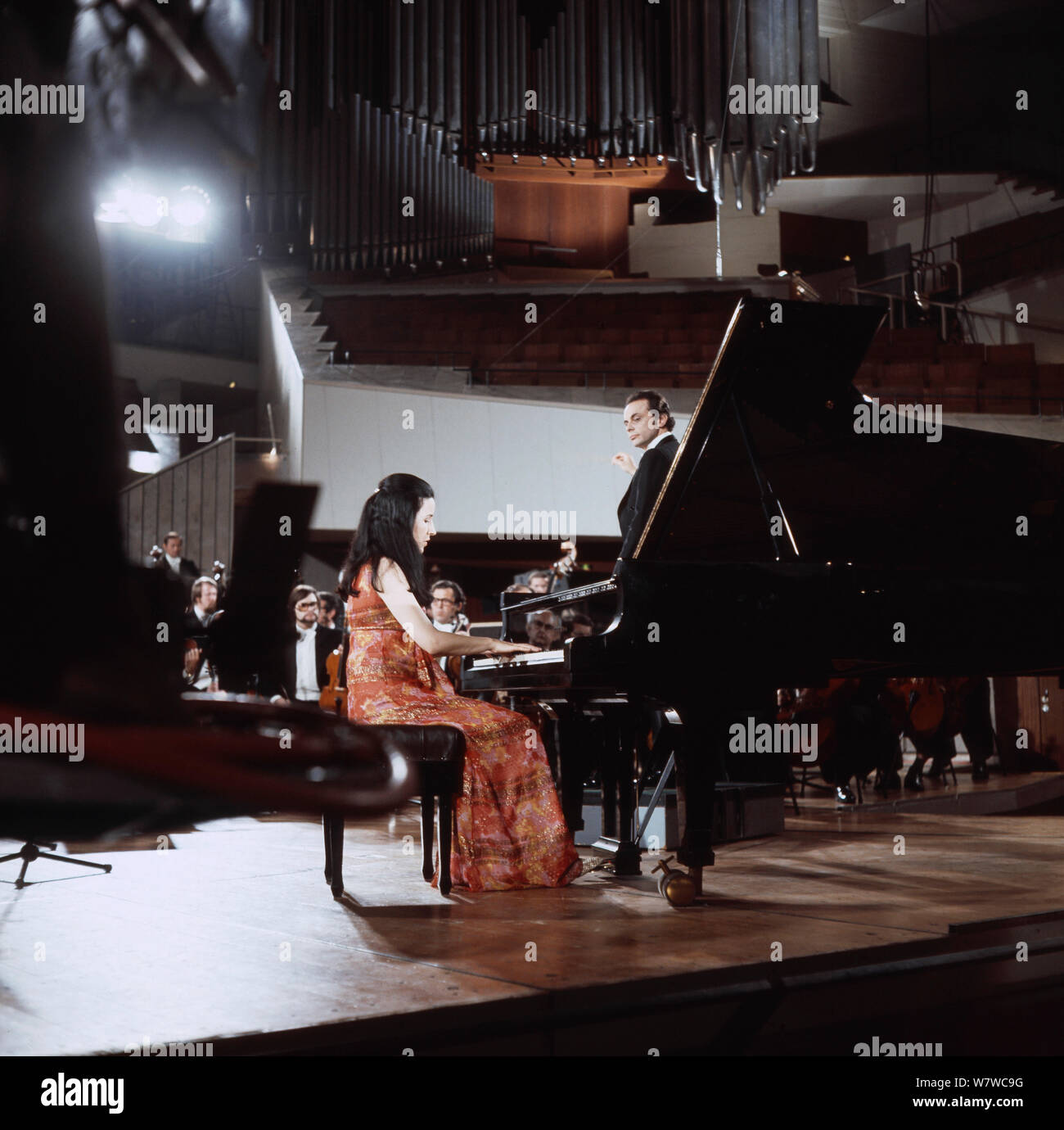 Der Dirigent Loorin Maazel und seine Frau, die Pianistin Israela ...