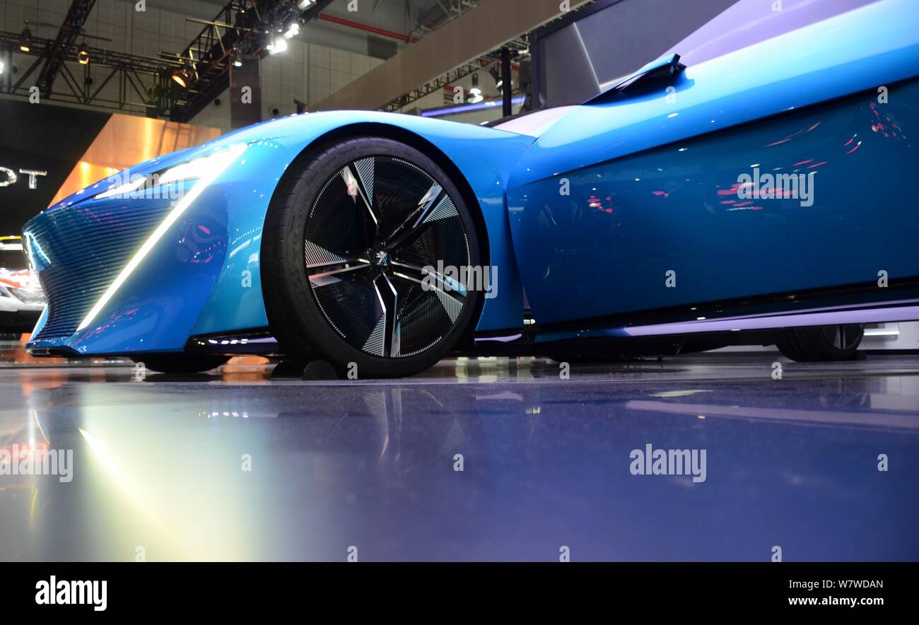 Peugeot Instinct Concept car is on display during the 17th Shanghai ...