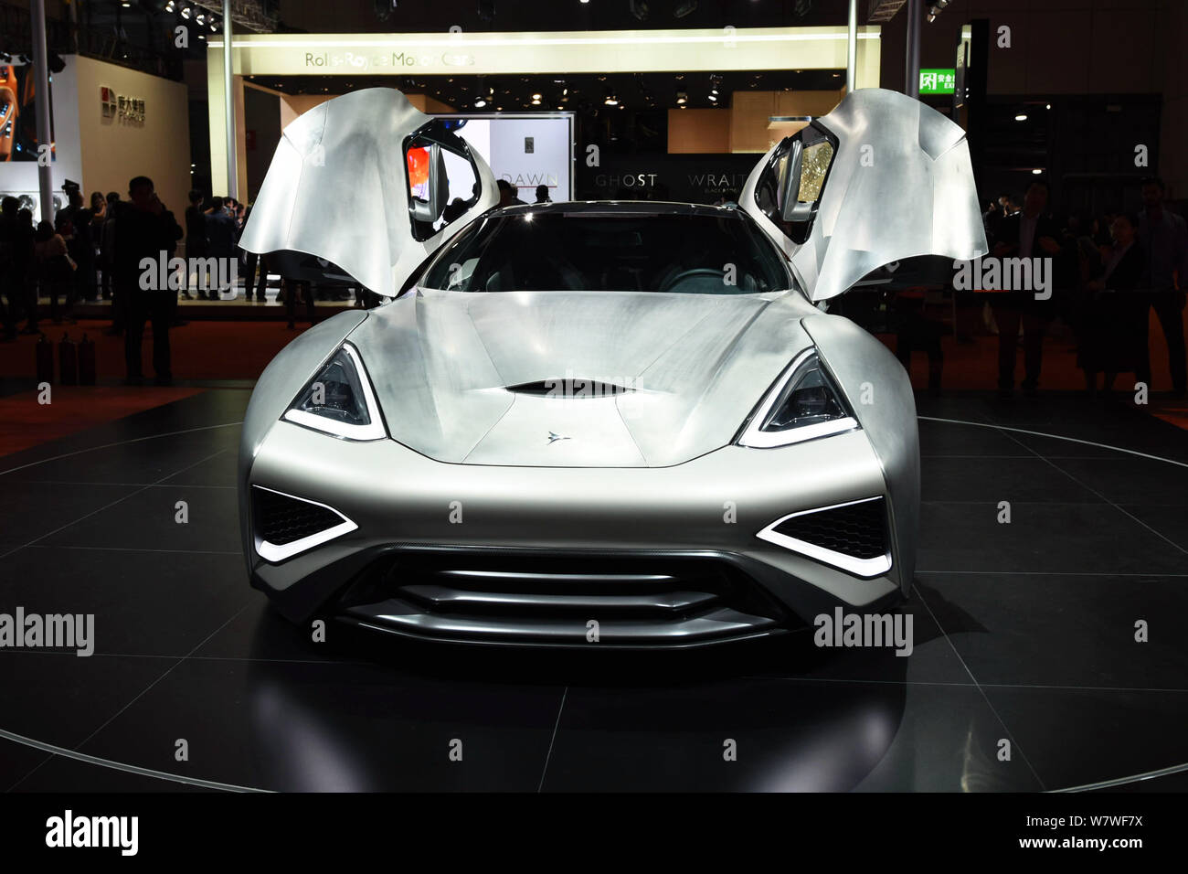 A Vulcano Titanium super sports car of Icona is on display during the ...