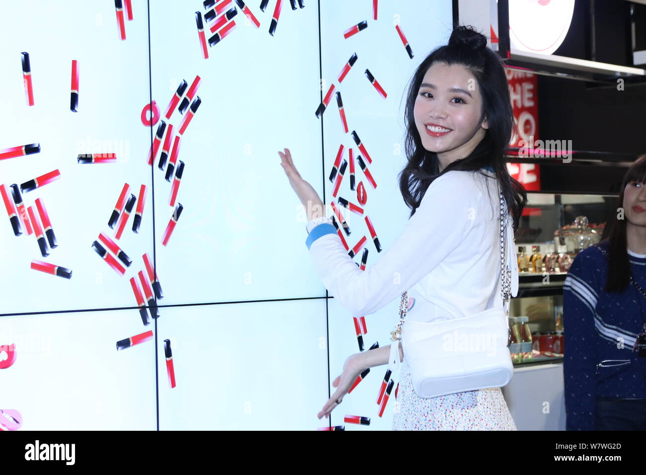 Chinese model Xi Mengyao, better known as Ming Xi, poses at a ...