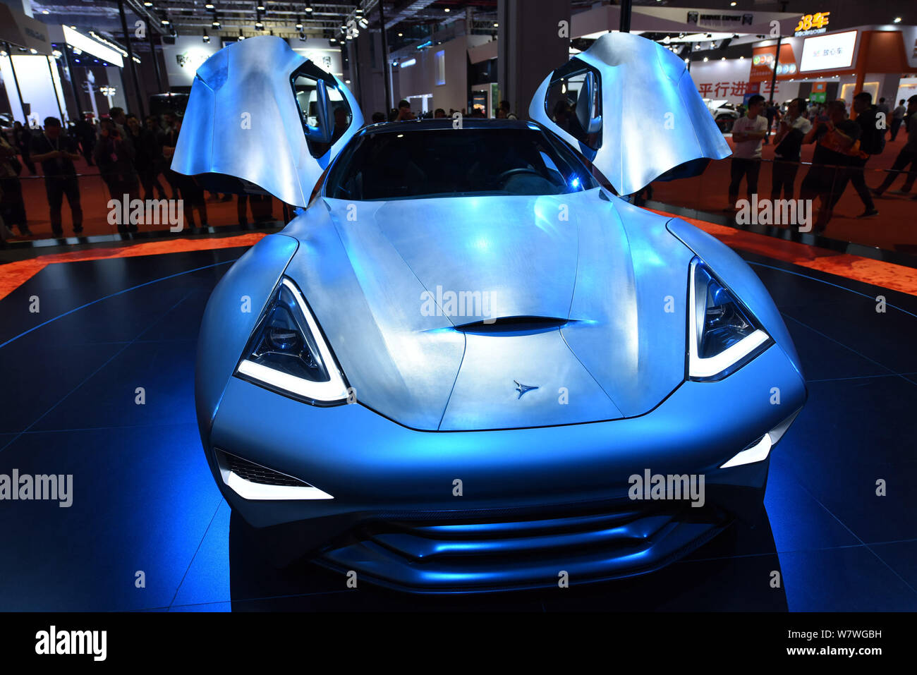 A Vulcano Titanium super sports car of Icona is on display during the ...