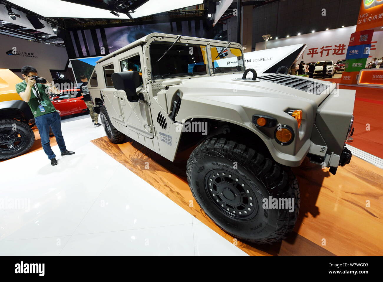 A Humvee C-Series is on display during the 17th Shanghai International ...