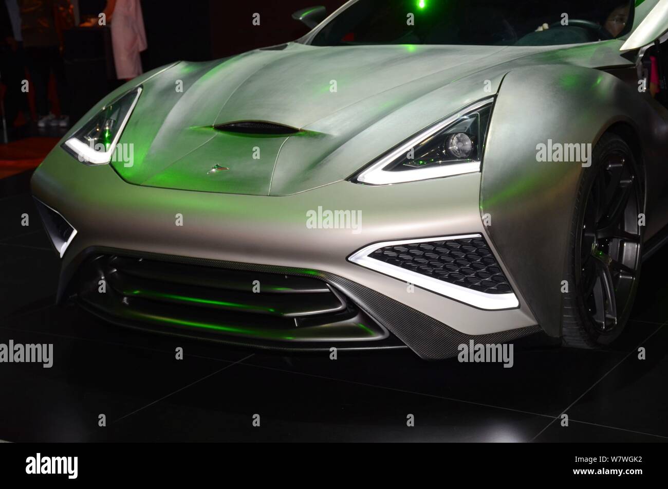 A Vulcano Titanium super sports car of Icona is on display during the ...