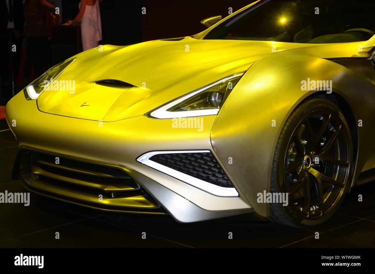 A Vulcano Titanium super sports car of Icona is on display during the ...