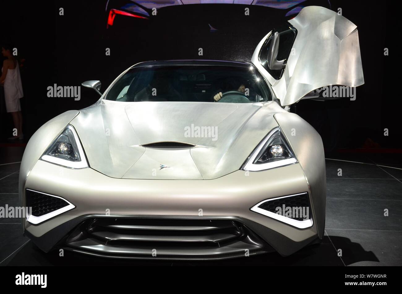 A Vulcano Titanium super sports car of Icona is on display during the ...