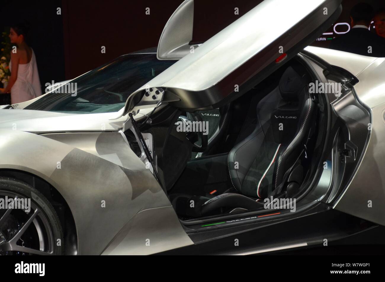 A Vulcano Titanium super sports car of Icona is on display during the ...