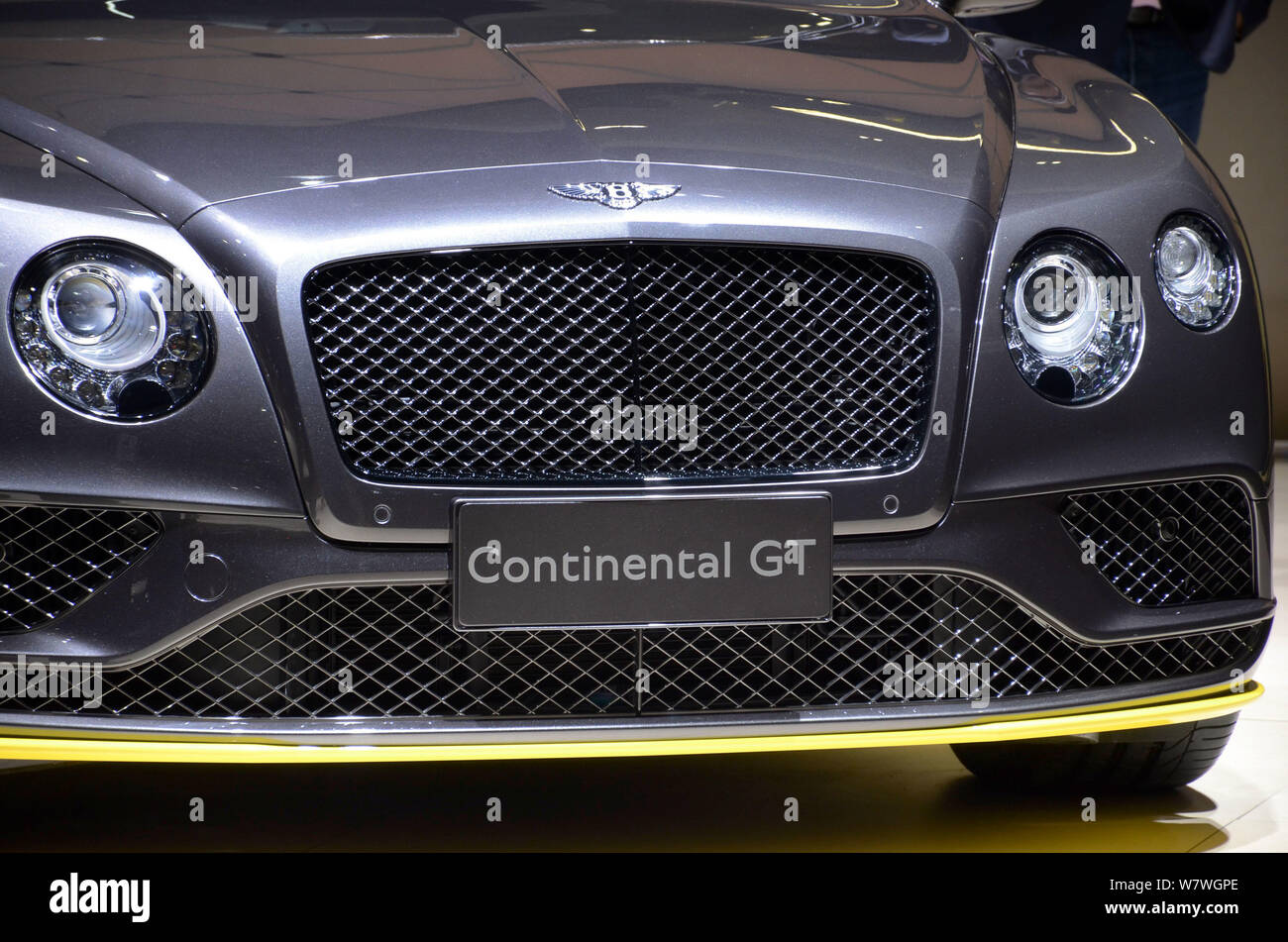A Bentley Continental GT is on display during the 17th Shanghai ...