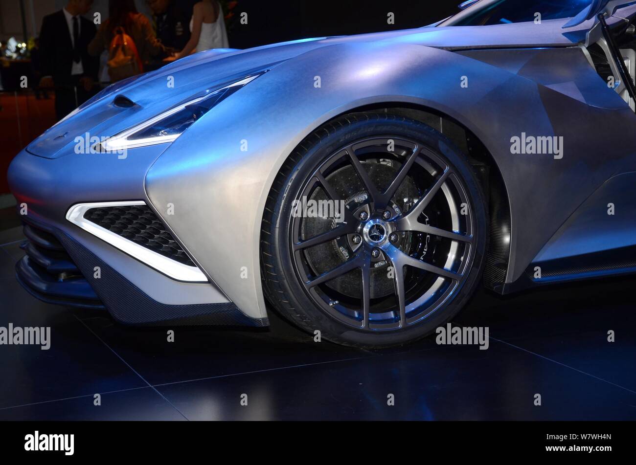 A Vulcano Titanium super sports car of Icona is on display during the ...