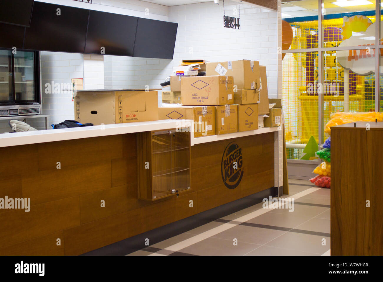 ST. PETERSBURG, RUSSIA-NOVEMBER 11, 2018: Construction of a new fast ...