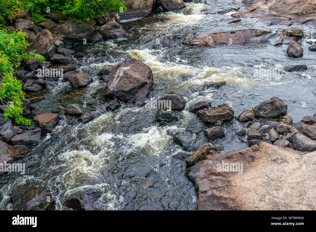 stream and trail landscape Stock Photo - Alamy