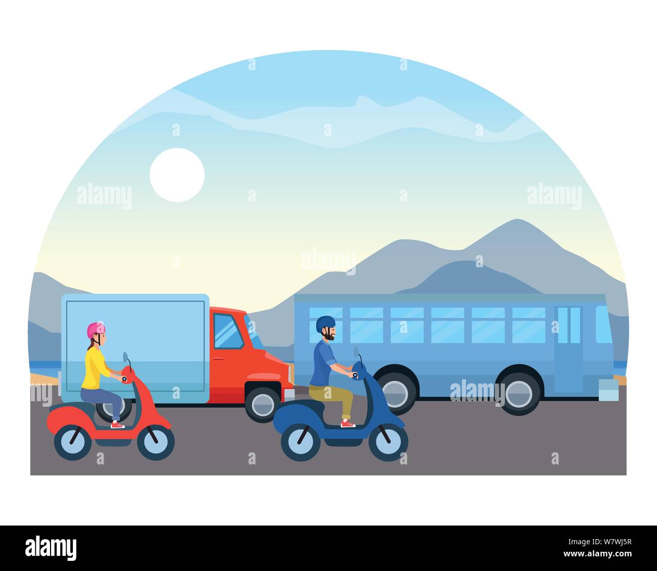 Summer drivers Stock Vector Images - Alamy