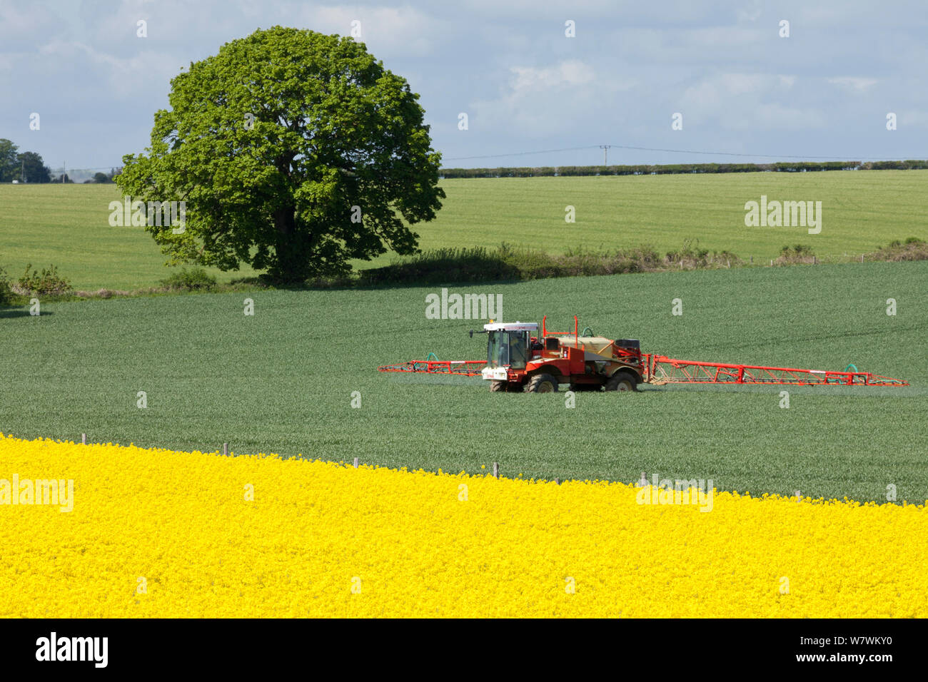 Crop spraying arable field in europe hi-res stock photography and ...