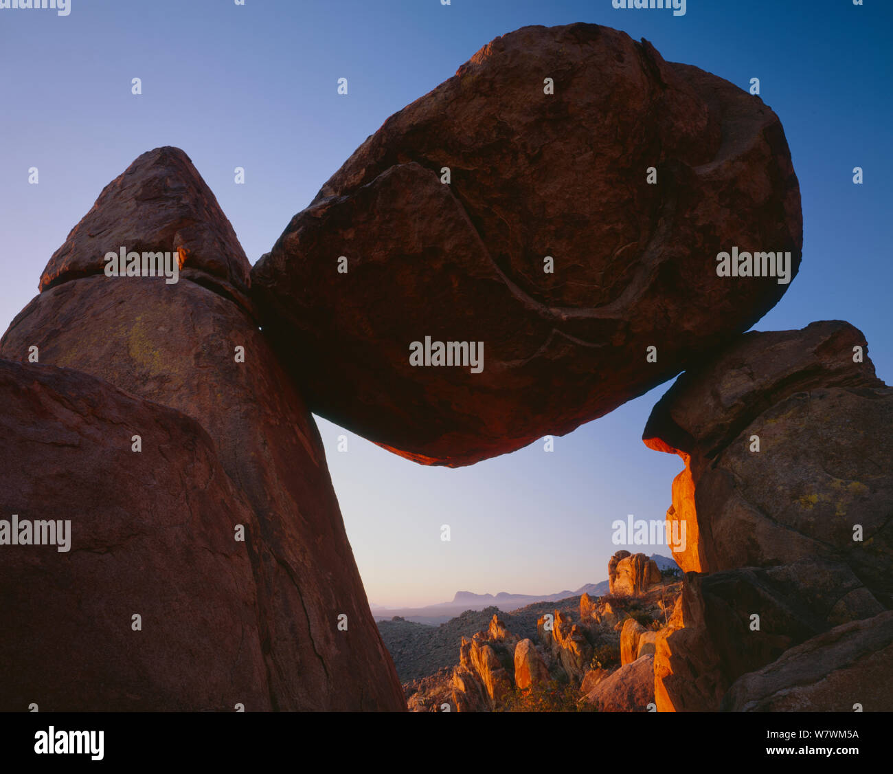 Balanced rock in big bend national park hi-res stock photography and ...