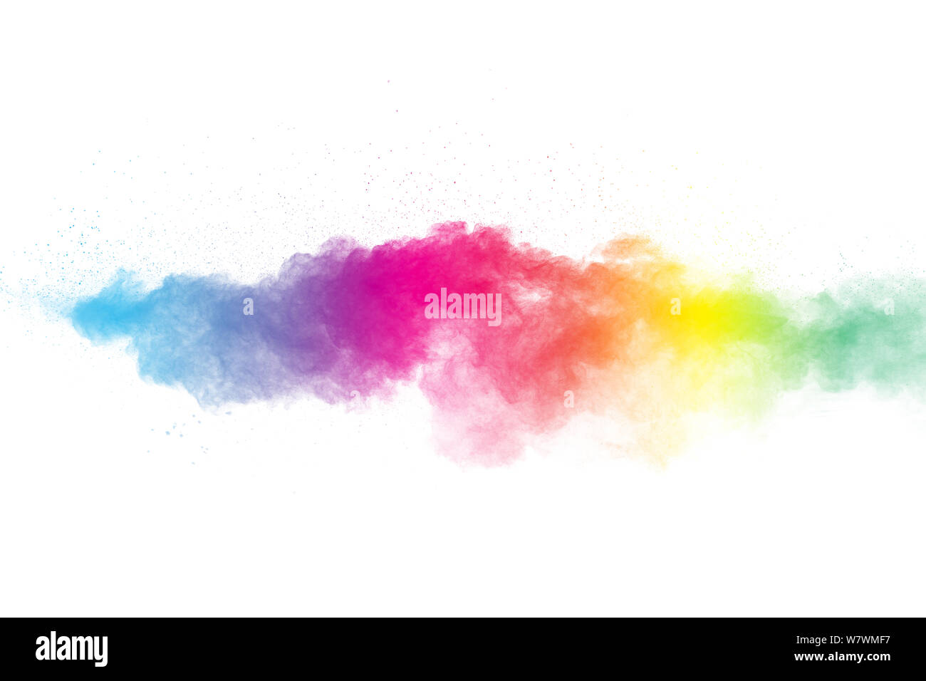 Colorful background of pastel powder.Color dust splash on white ...