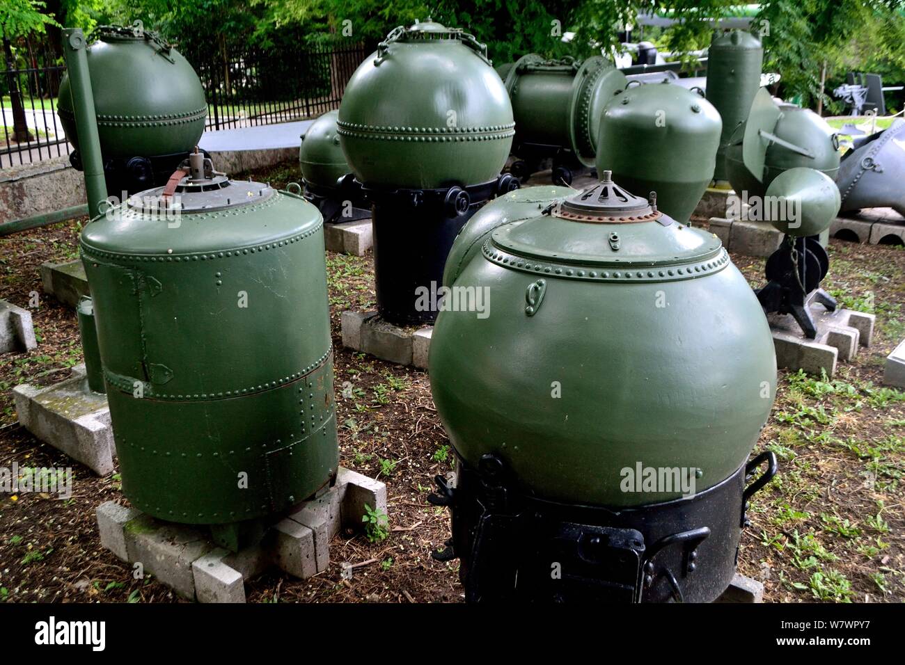 Naval mines fron Second World War -- Naval Museum - Sea garden Park in ...