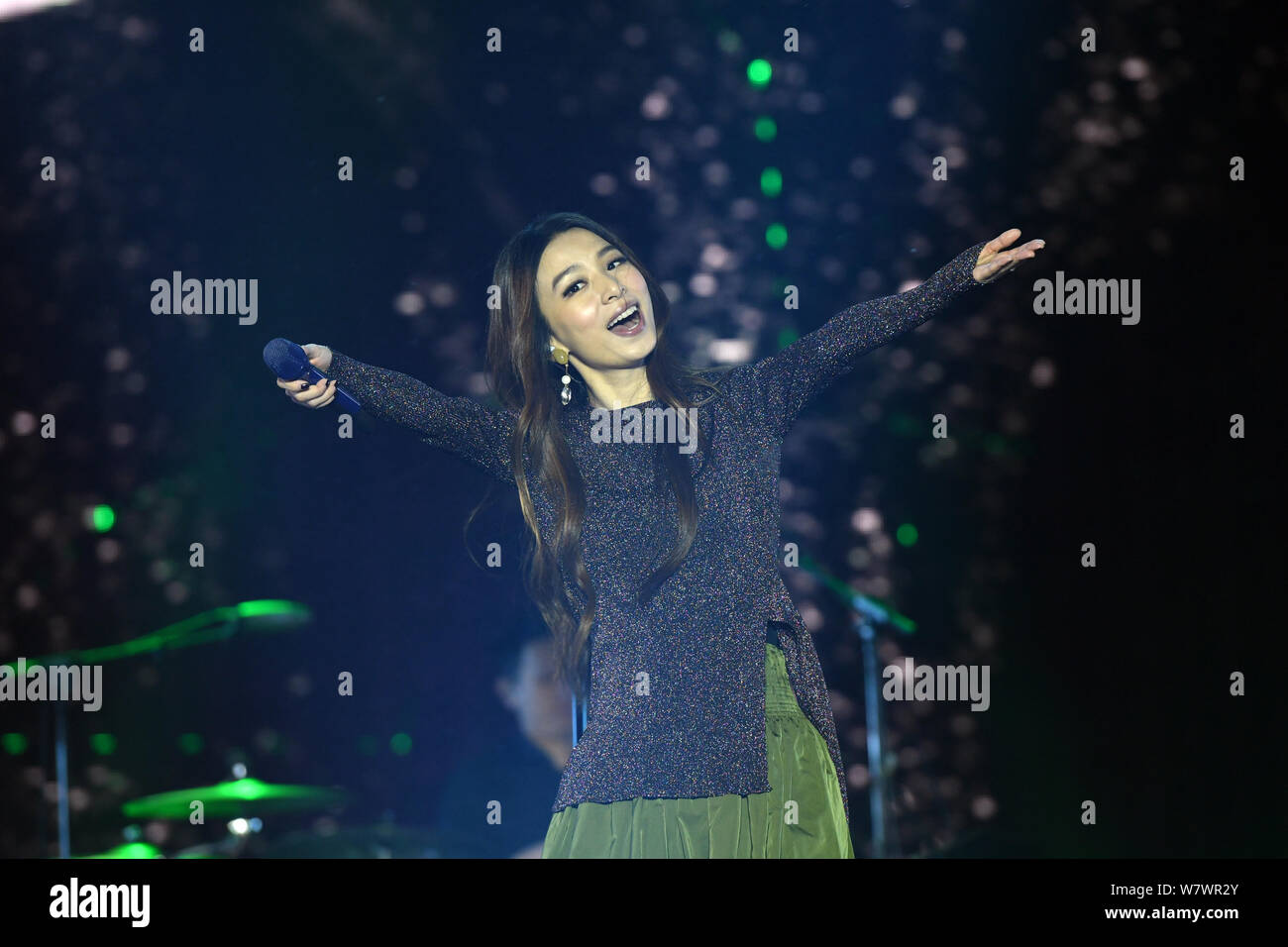 Singer and actress Hebe Tien Fu-chen of Taiwanese girl group S.H.E ...