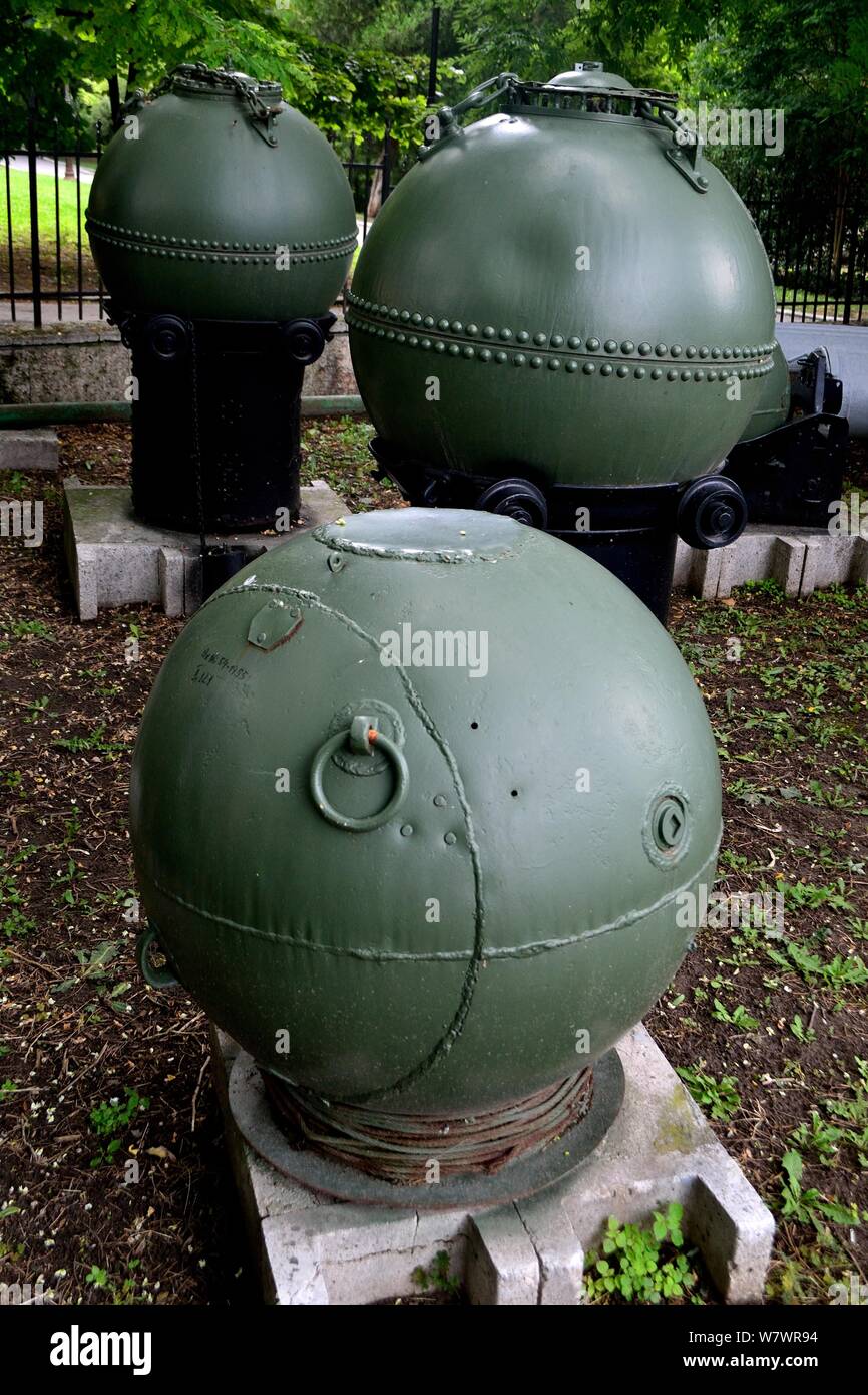 Naval mines fron Second World War -- Naval Museum - Sea garden Park in ...