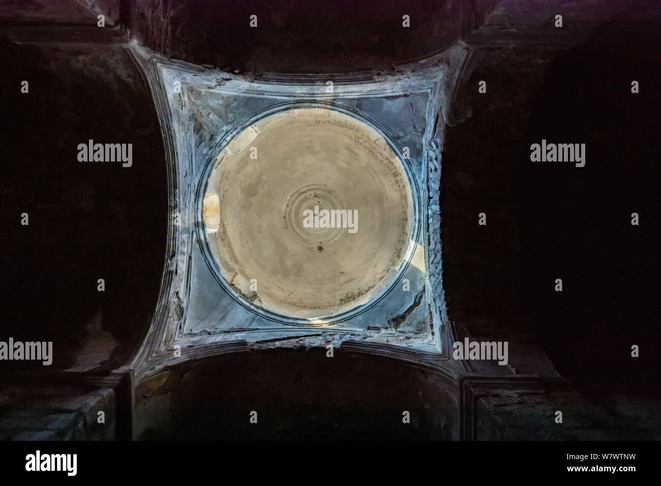 Indoors view of dome of old Shaona Church in Russia Stock Photo - Alamy