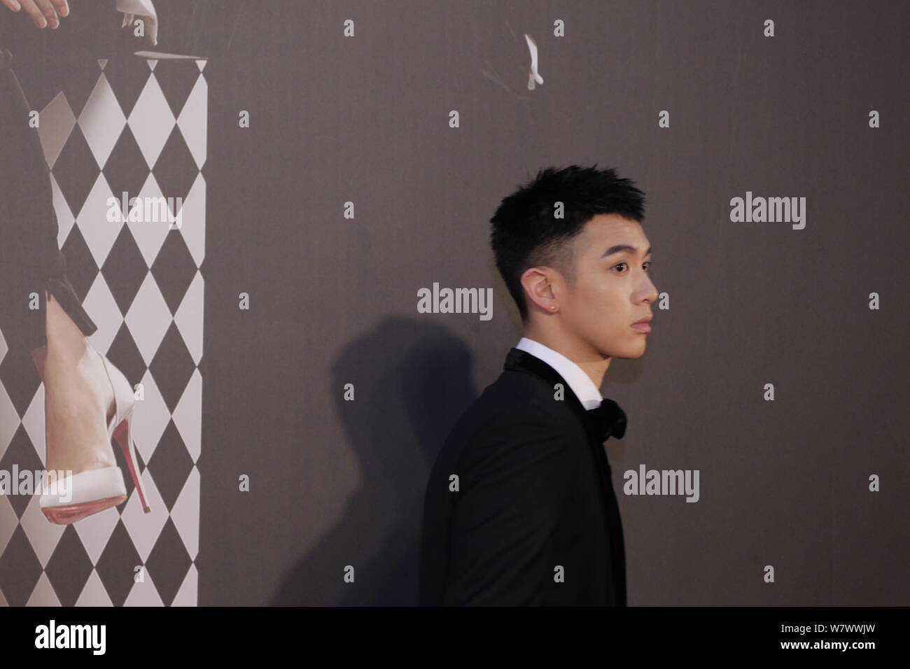 Taiwanese actor Kai Ko arrives on the red carpet for the presentation ...