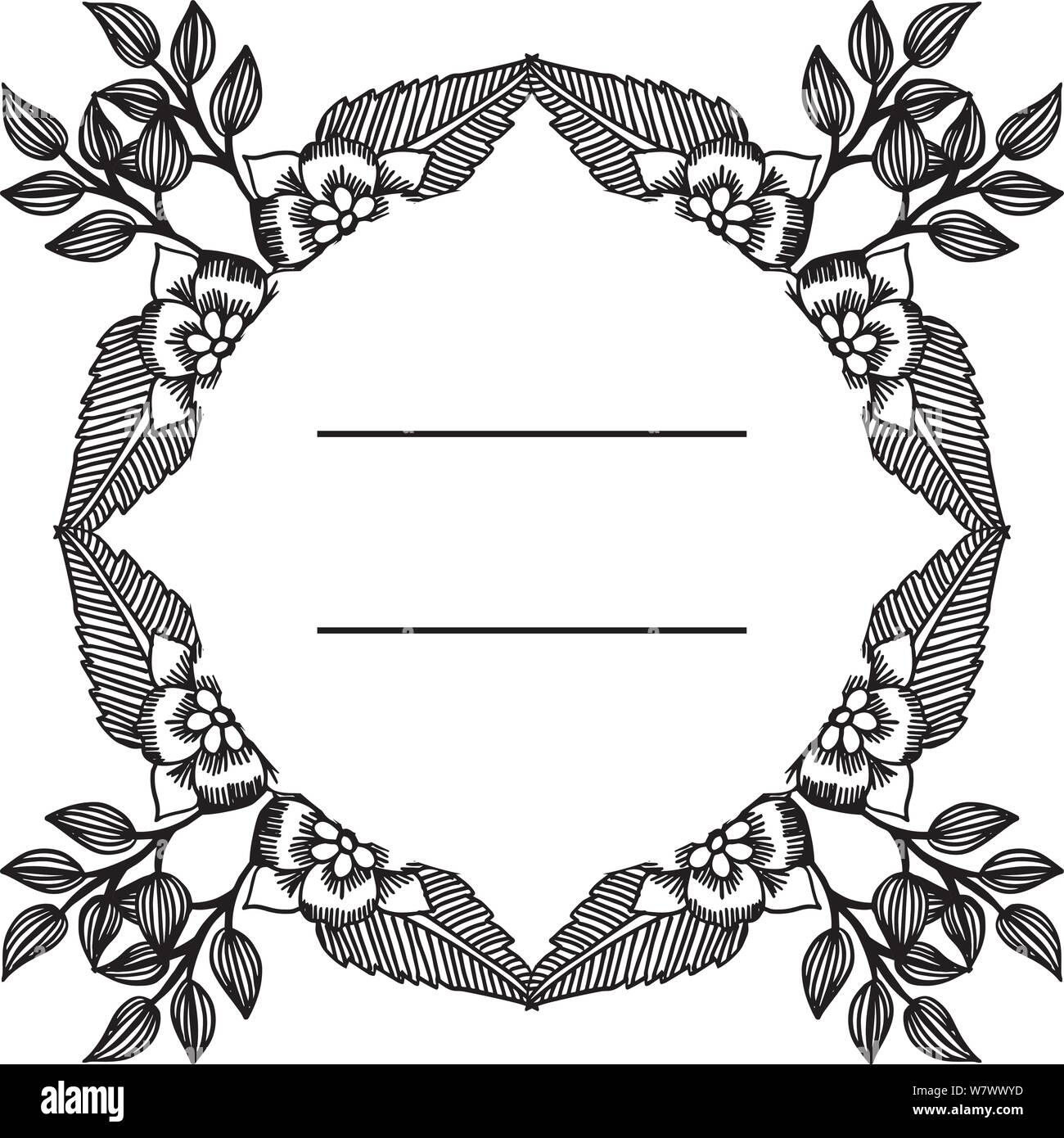 Shape of cards, with design pattern floral frame, isolated on a white ...