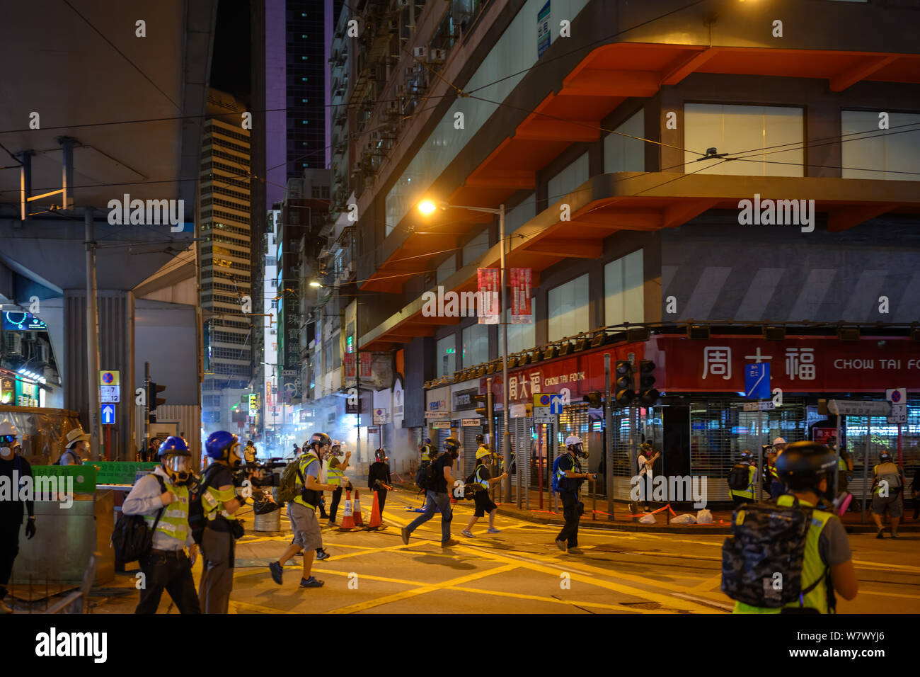 Hong Kong - Aug 4, 2019: Hong Kong August 4 anti-extradition law ...
