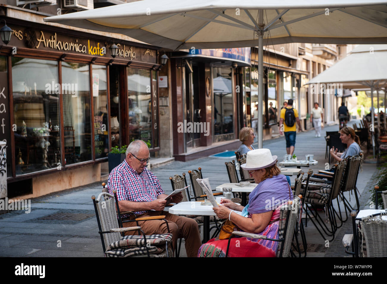Belgrade Cafe Culture in the Serbian Capital Stock Photo - Alamy