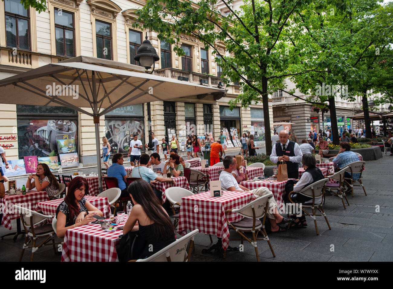 Belgrade cafe hi-res stock photography and images - Alamy