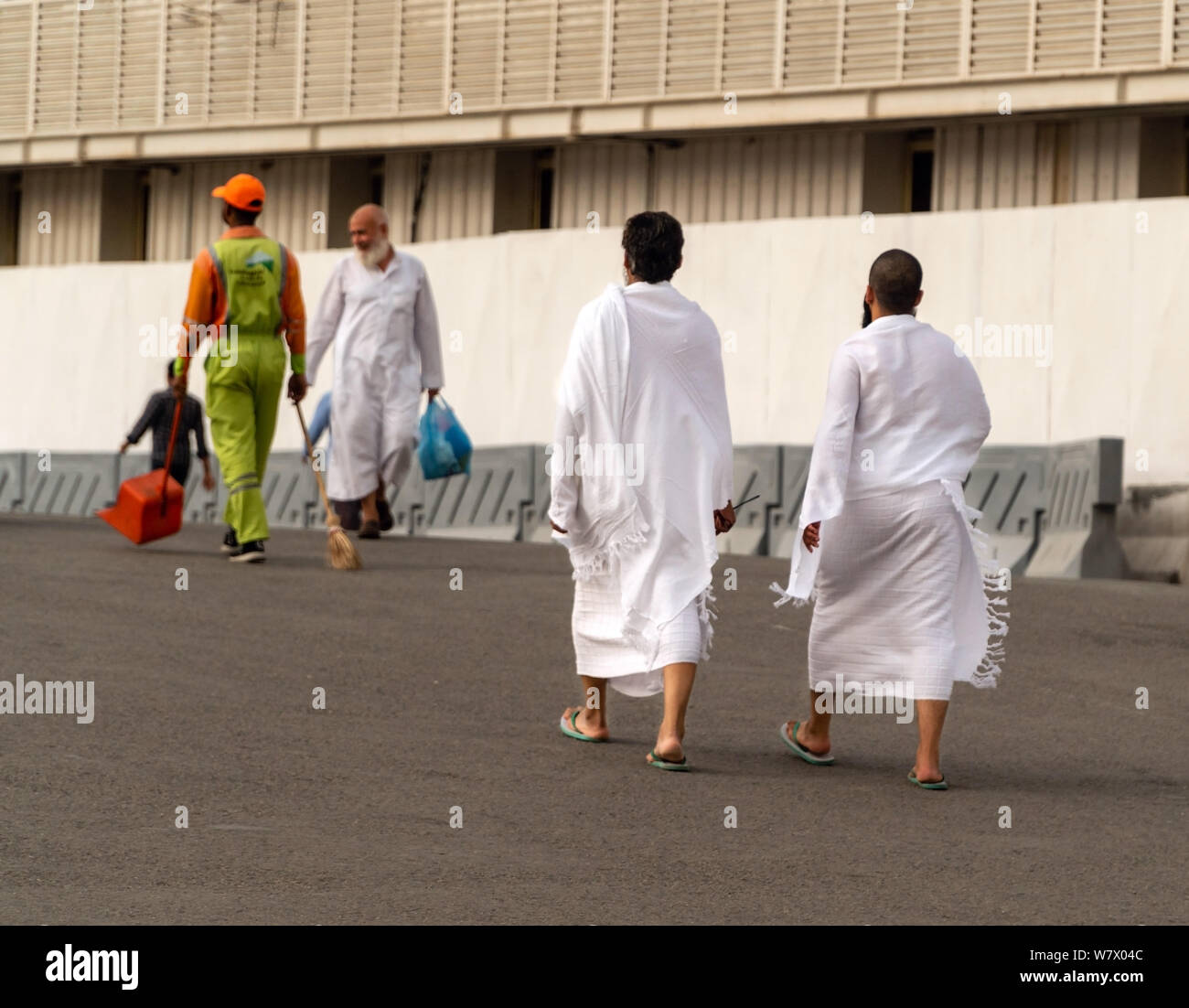 MECCA, SAUDI ARABIA - JUNE 30: Muslim wearing ihram clothes and ready ...