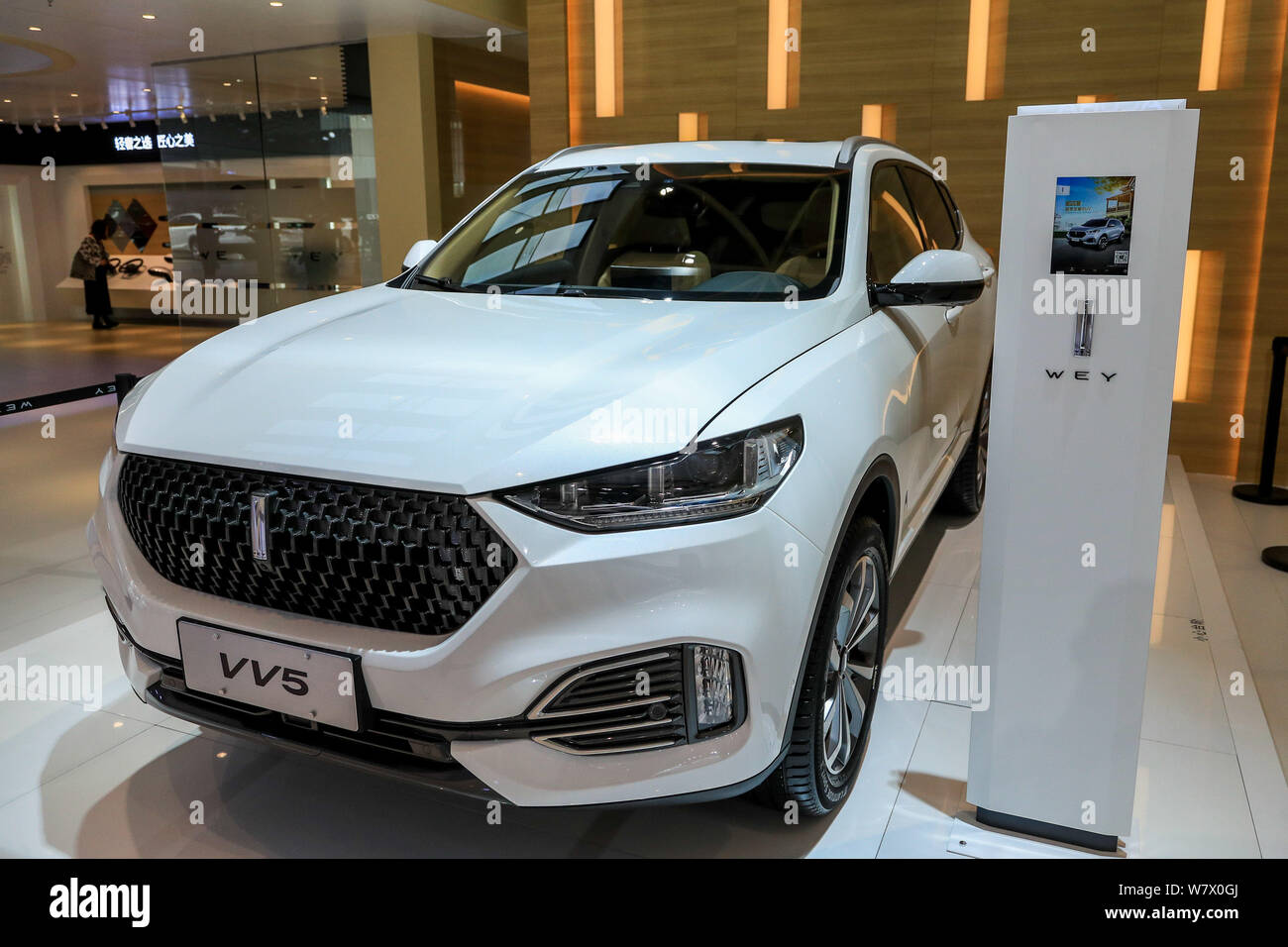 A WEY VV5 SUV of Great Wall Motor (GWM) is on display during the 17th Shanghai International ...