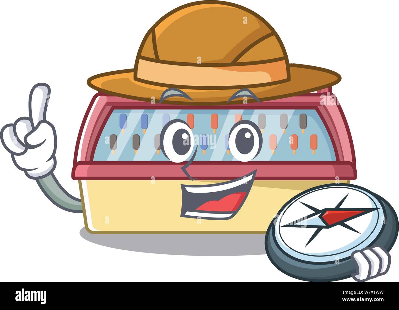 Explorer ice cream freezer in character shape Stock Vector Image & Art ...